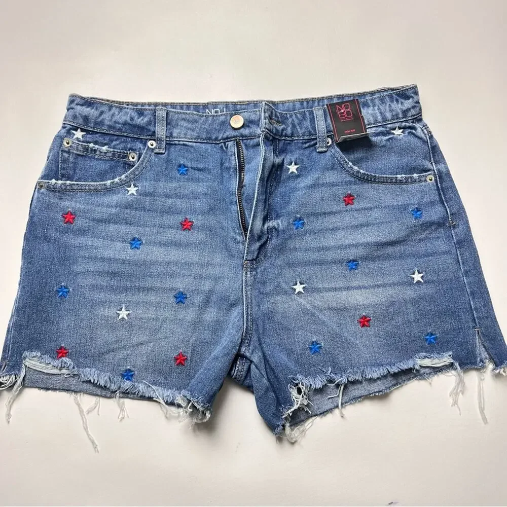 No Boundaries | Shorts | No Boundaries Womens Star Print Embroidery ...